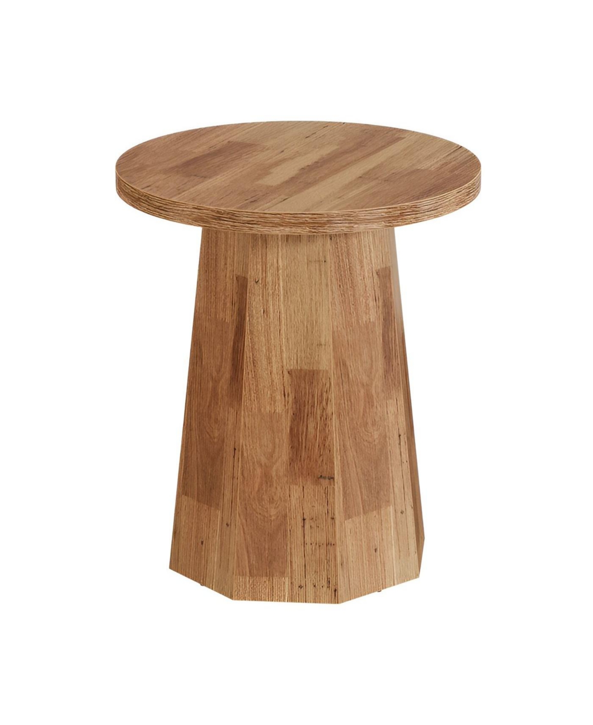 Click here for Slickblue Wooden Round End Table with Octagonal Ba... prices