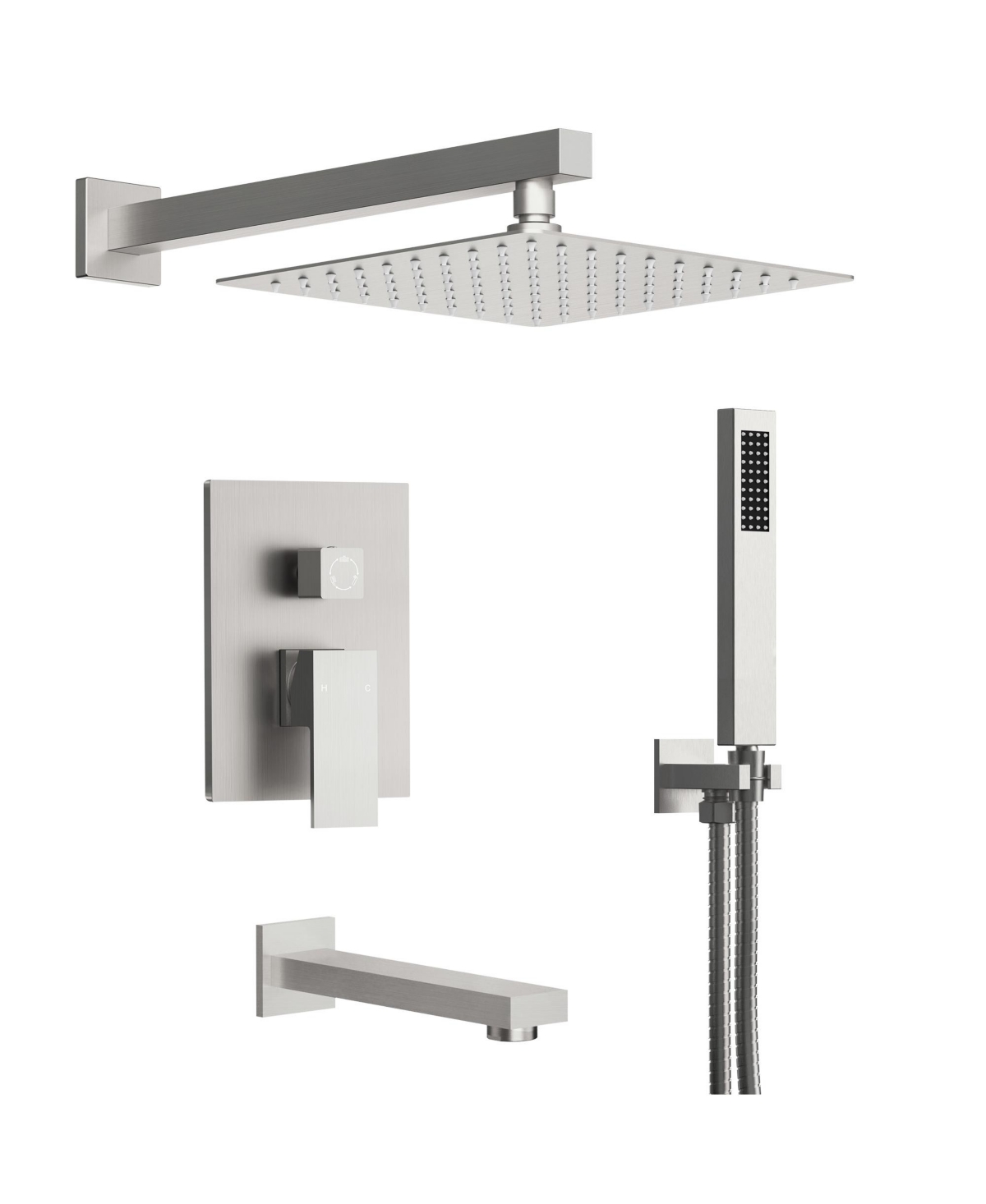 Click here for Wall Mounted 10 Shower System Bathtub Facuet Set H... prices