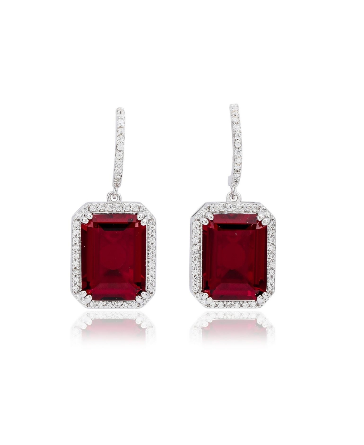Click here for Suzy Levian Sterling Silver Cubic Zirconia Halo Da... prices
