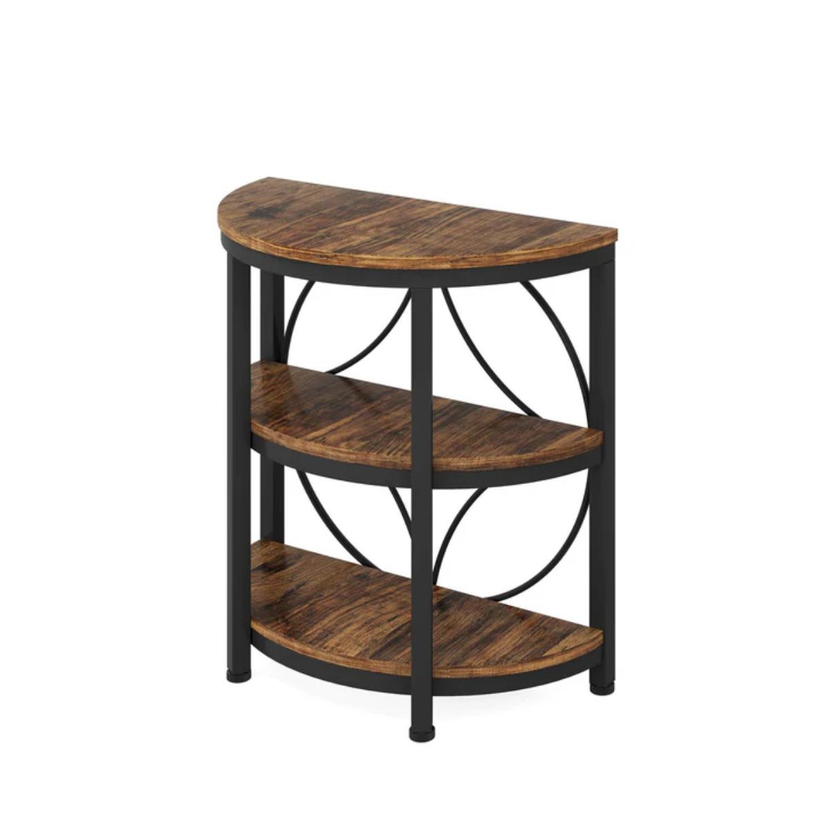 Click here for Slickblue 3 Tier Narrow End Table with Metal Frame... prices