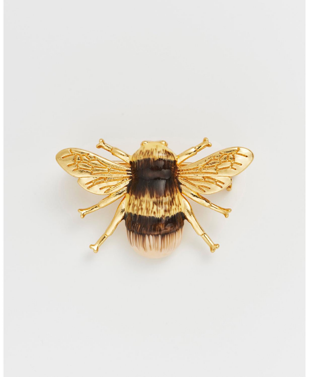 Click here for Fable England Honey Bee Brooch - Gold prices