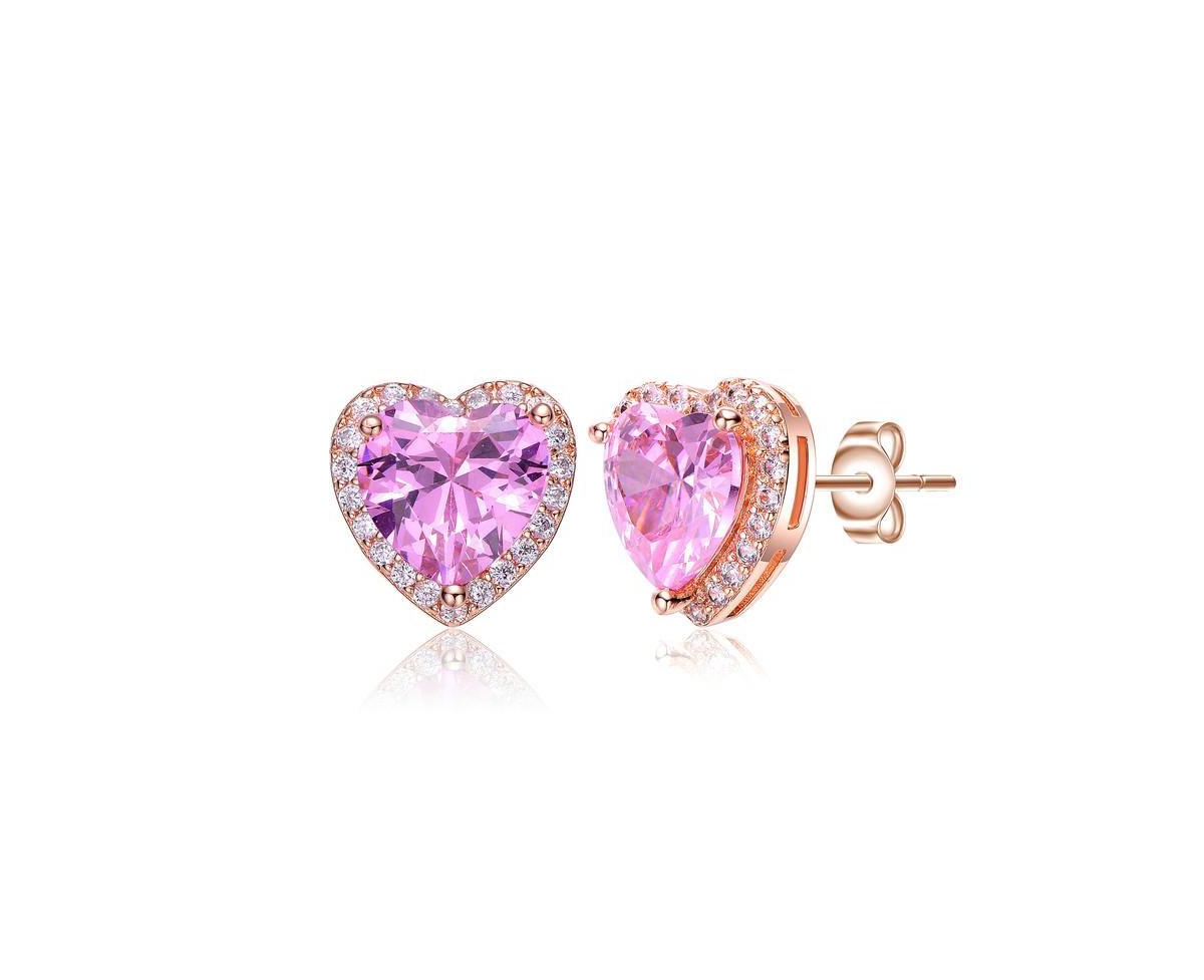 Click here for Rachel Glauber Dainty 18K Rose Gold Plated Chic Cz... prices