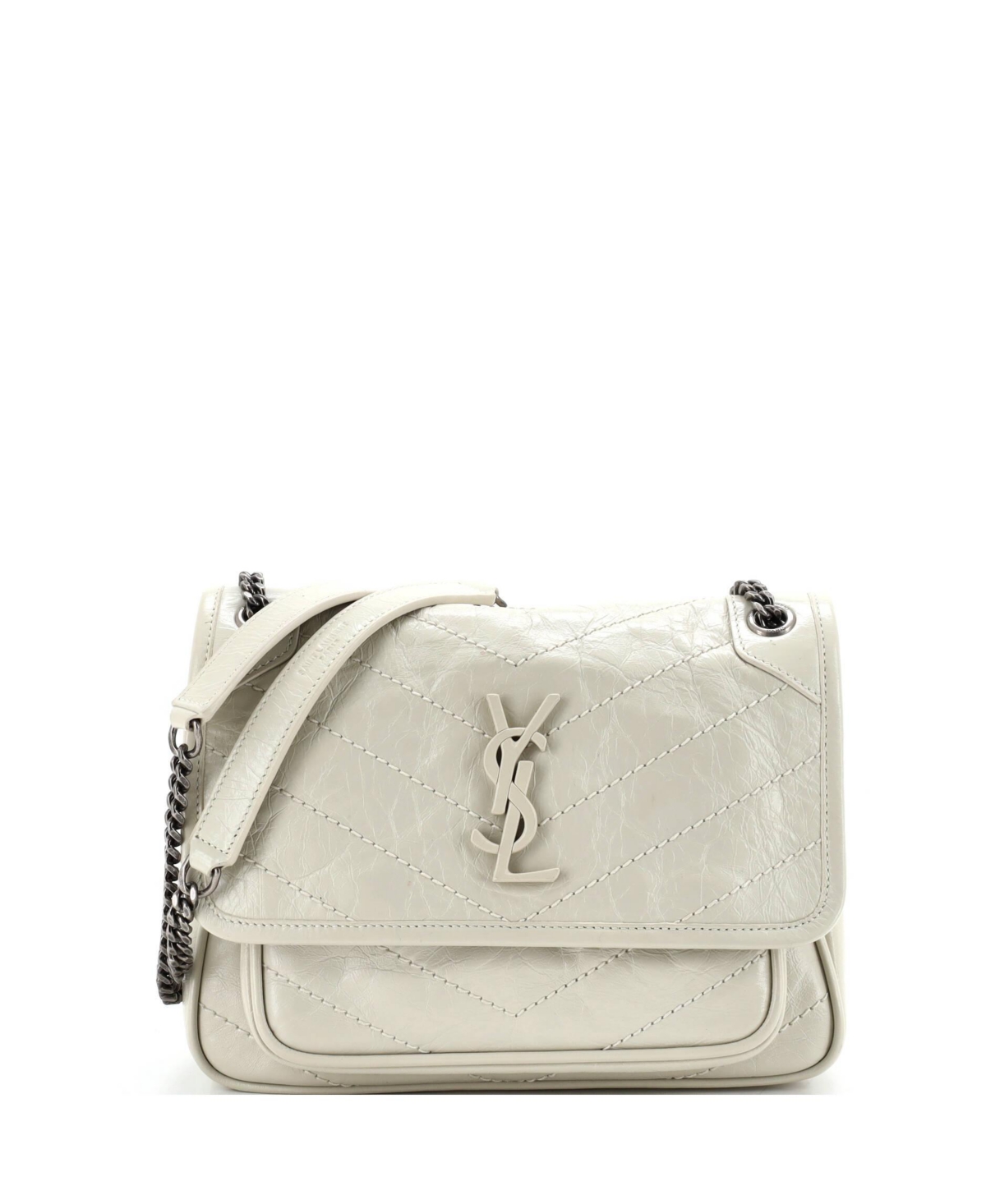 Click here for Pre-Owned Saint Laurent Baby Niki Chain Flap Bag M... prices