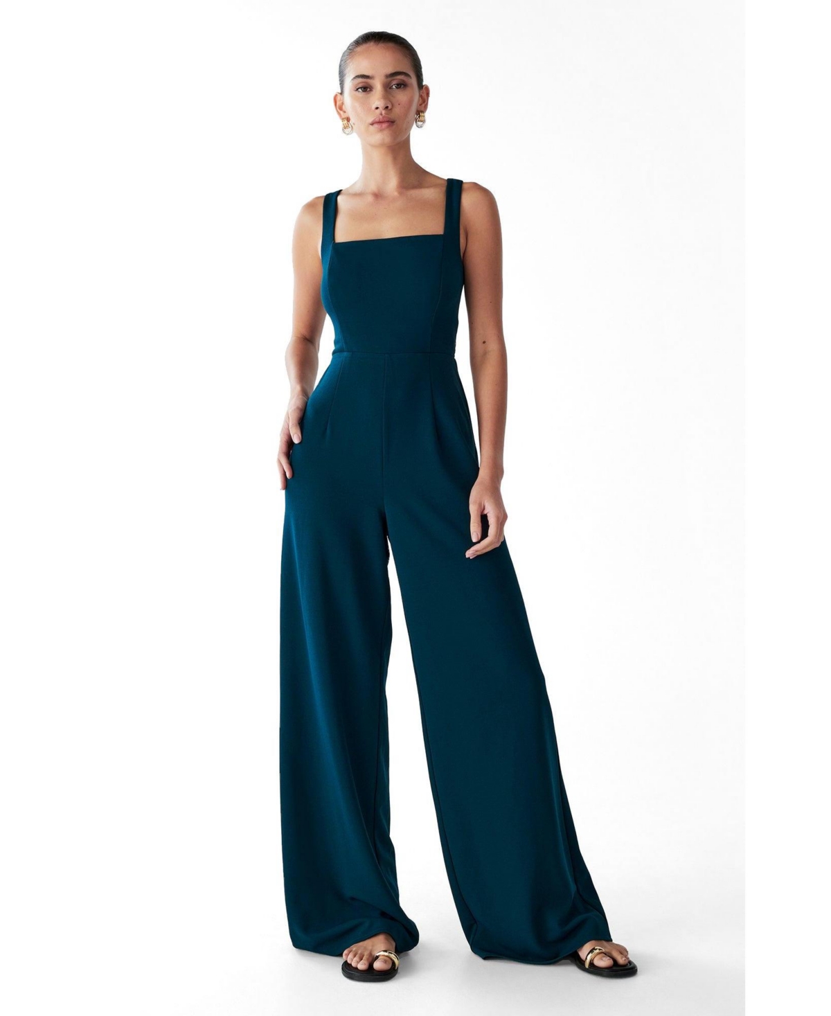 Click here for St Mrlo Womens Anika Jumpsuit - Emerald prices