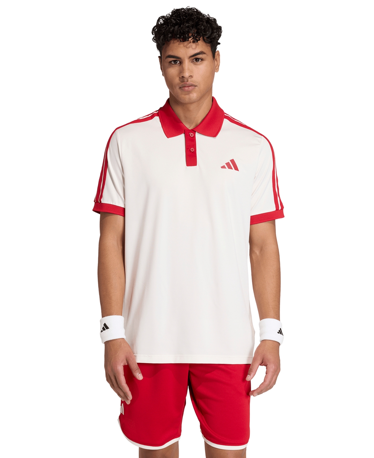 Click here for adidas Mens Heritage Short-Sleeve Polo Shirt - Cha... prices