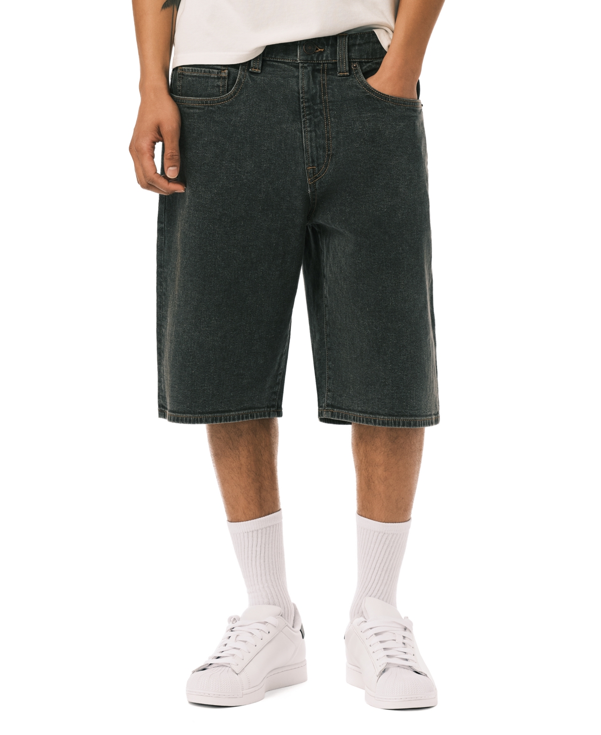 Click here for Buffalo David Bitton Mens Mick Denim Shorts - Blac... prices