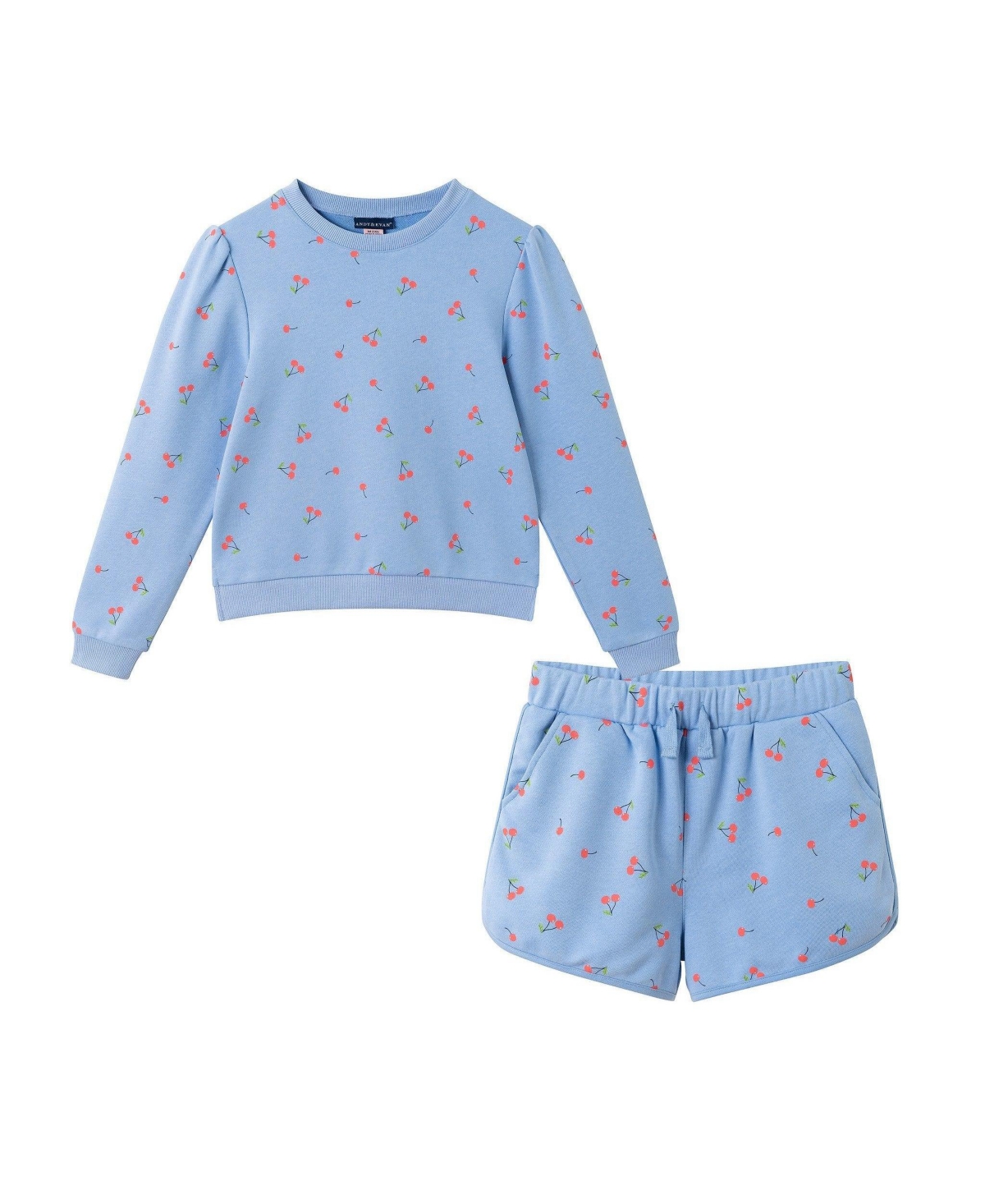 Click here for Andy & Evan Girls Cherry Print Crewneck Sweatshirt... prices