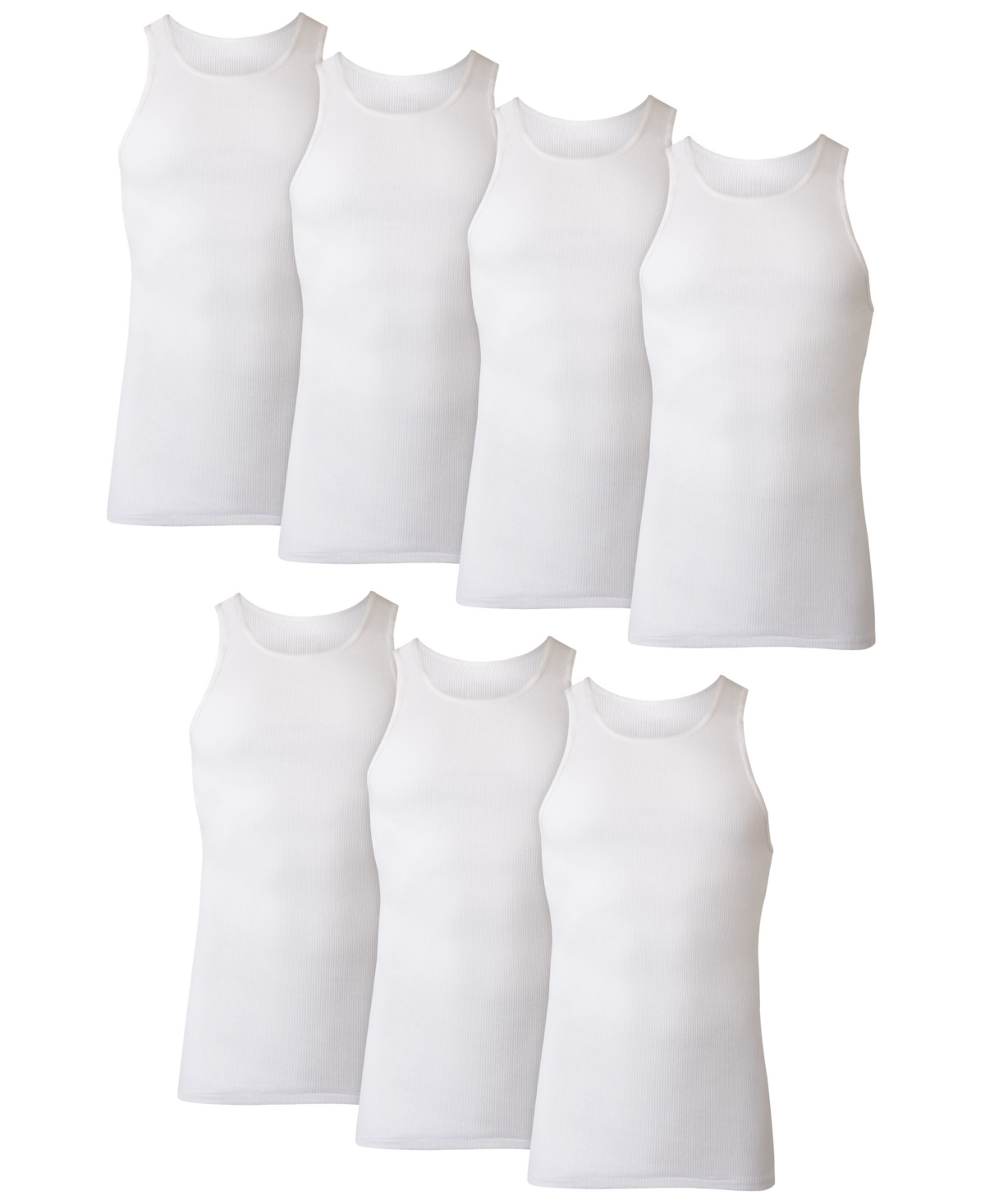 Click here for Hanes Mens Ultimate Tank Top  6-Pack Set - White prices