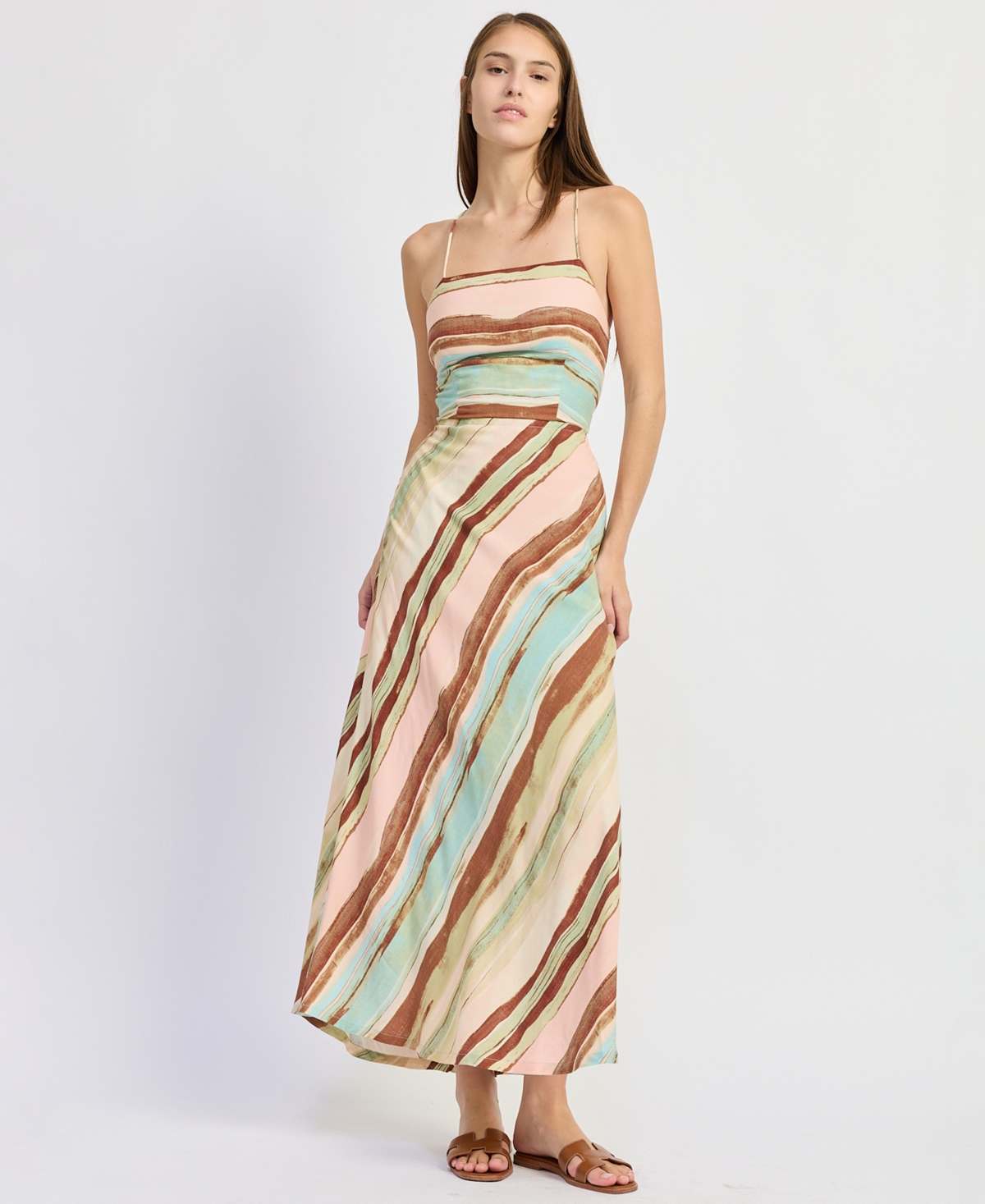 Click here for En Saison Womens Lana Sleeveless Maxi Dress - Blus... prices