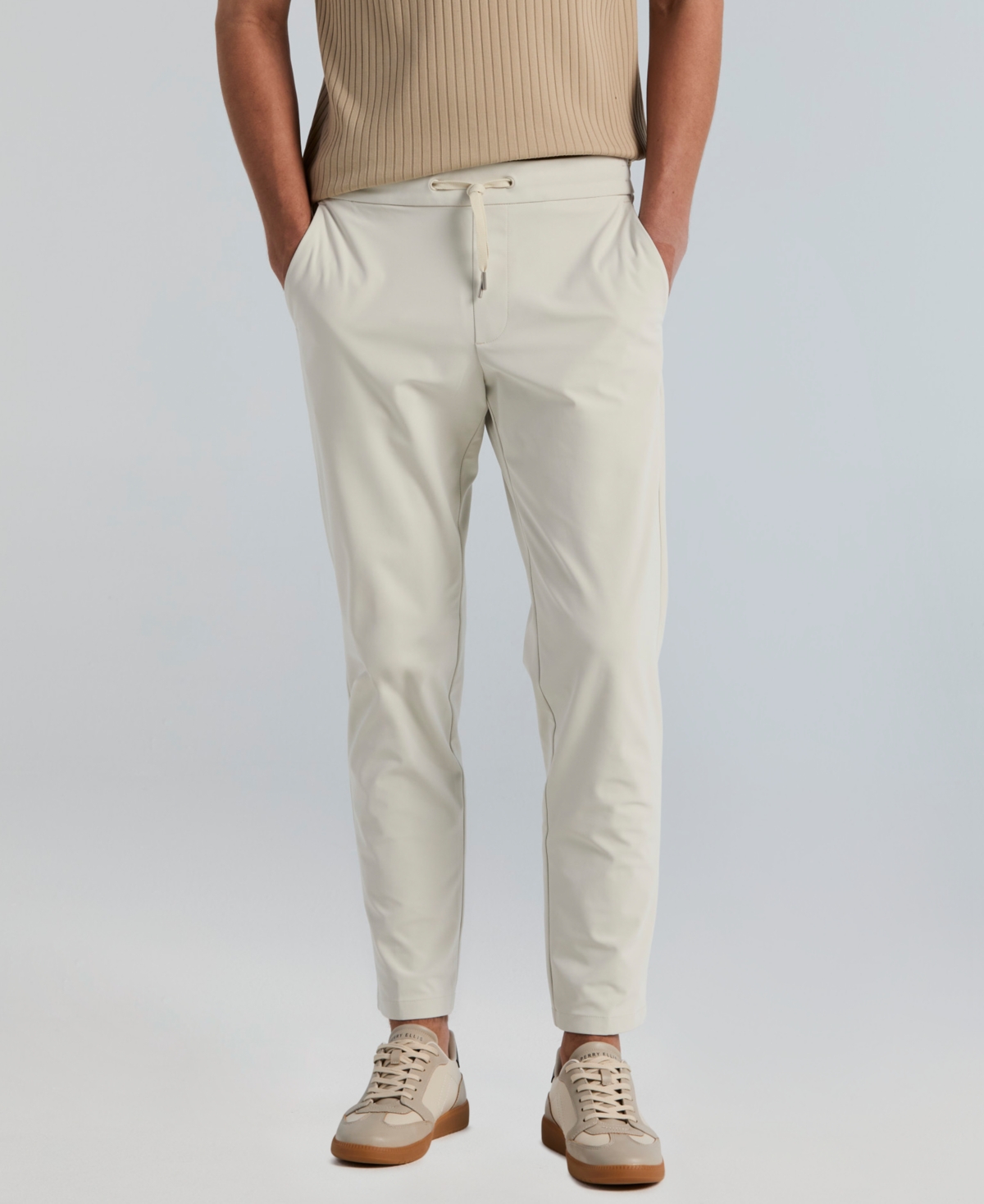 Click here for Perry Ellis Mens Slim Tapered Drawstring Pants - S... prices