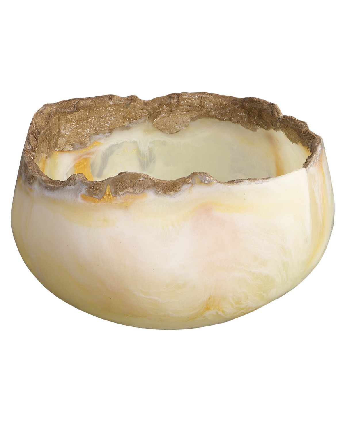 Click here for Phillips Collection Cast Onyx Bowl - Beige prices