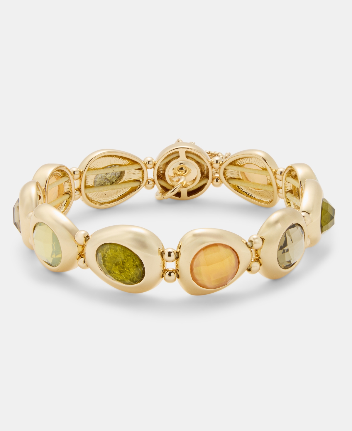 Click here for Anne Klein Stone Pebble Stretch Bracelet - Multi prices