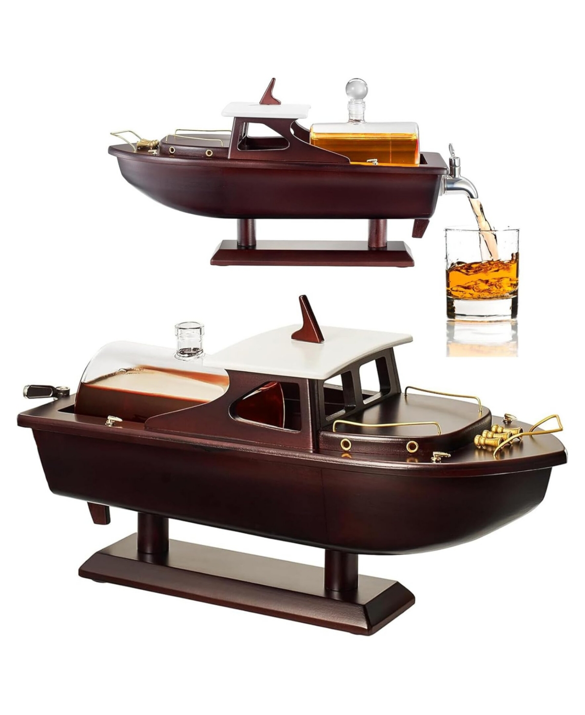 Click here for The Wine Savant 27 oz. Glass Ship Decanter - Clear prices