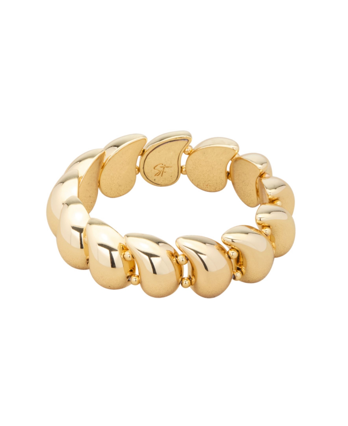 Click here for St. Moran Gold Statement Stretch Zaha Bracelet - G... prices