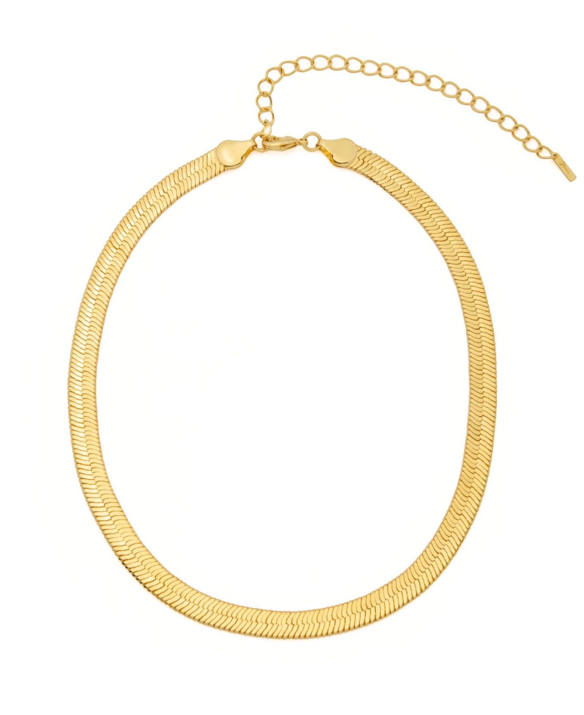 Click here for St. Moran Gold 7mm Herringbone Amelia Chain Neckla... prices