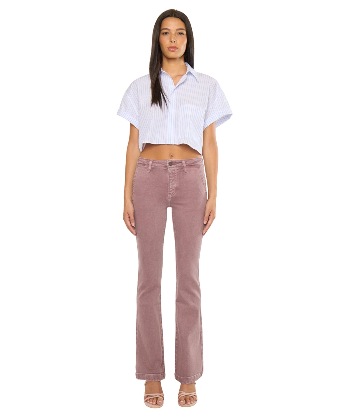 Click here for KanCan Womens Max Mid Rise Trouser Bootcut Jeans -... prices