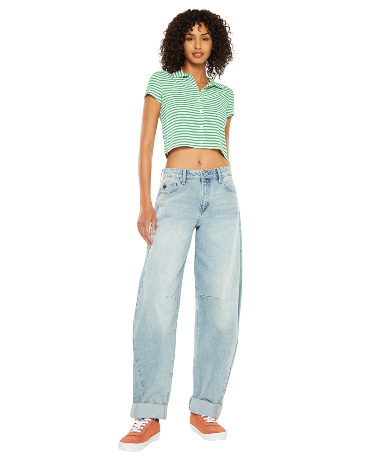 Click here for KanCan Womens Karin Low Slung Horseshoe Jeans - Li... prices