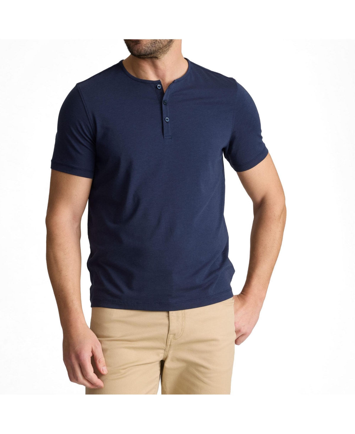 Click here for UNTUCKit Mens Regular Fit EcoSoft Short-Sleeve Hen... prices