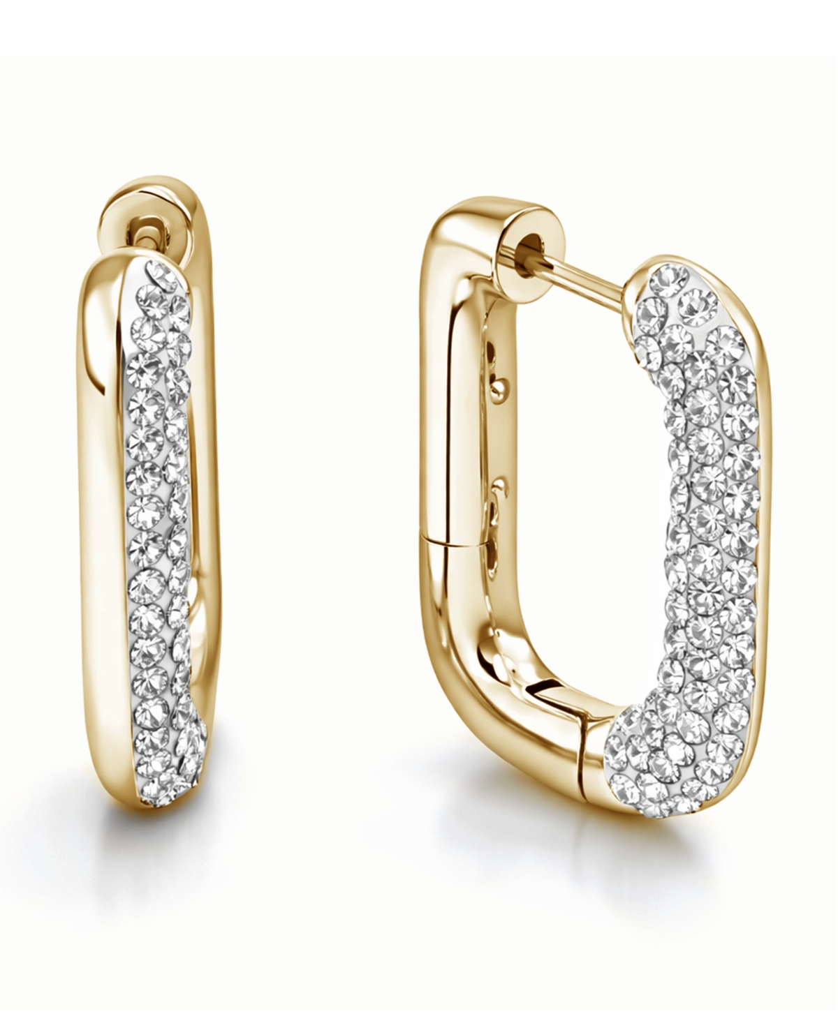 Click here for And Now This Clear Crystal Rectangular Shaped Hoop... prices
