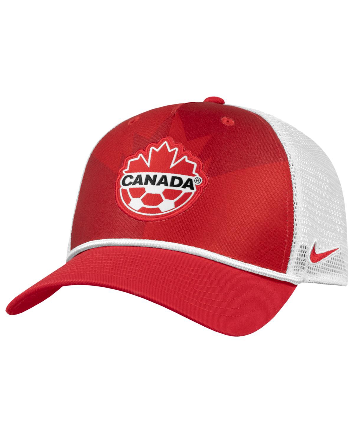 Click here for Nike Mens Red Canada Soccer Rise Rope Trucker A-Fr... prices