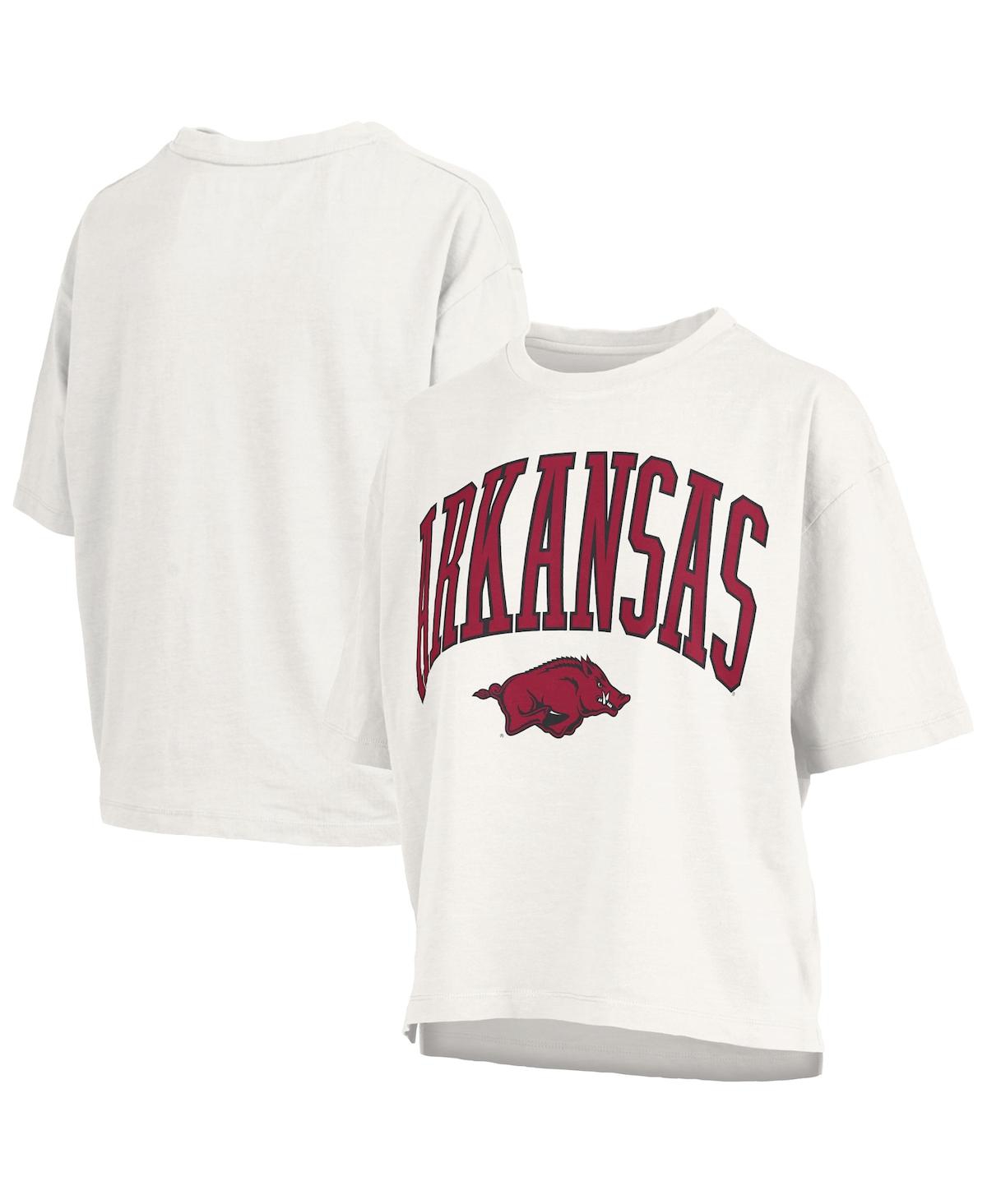 Click here for Pressbox Womens White Arkansas Razorbacks Nelson T... prices
