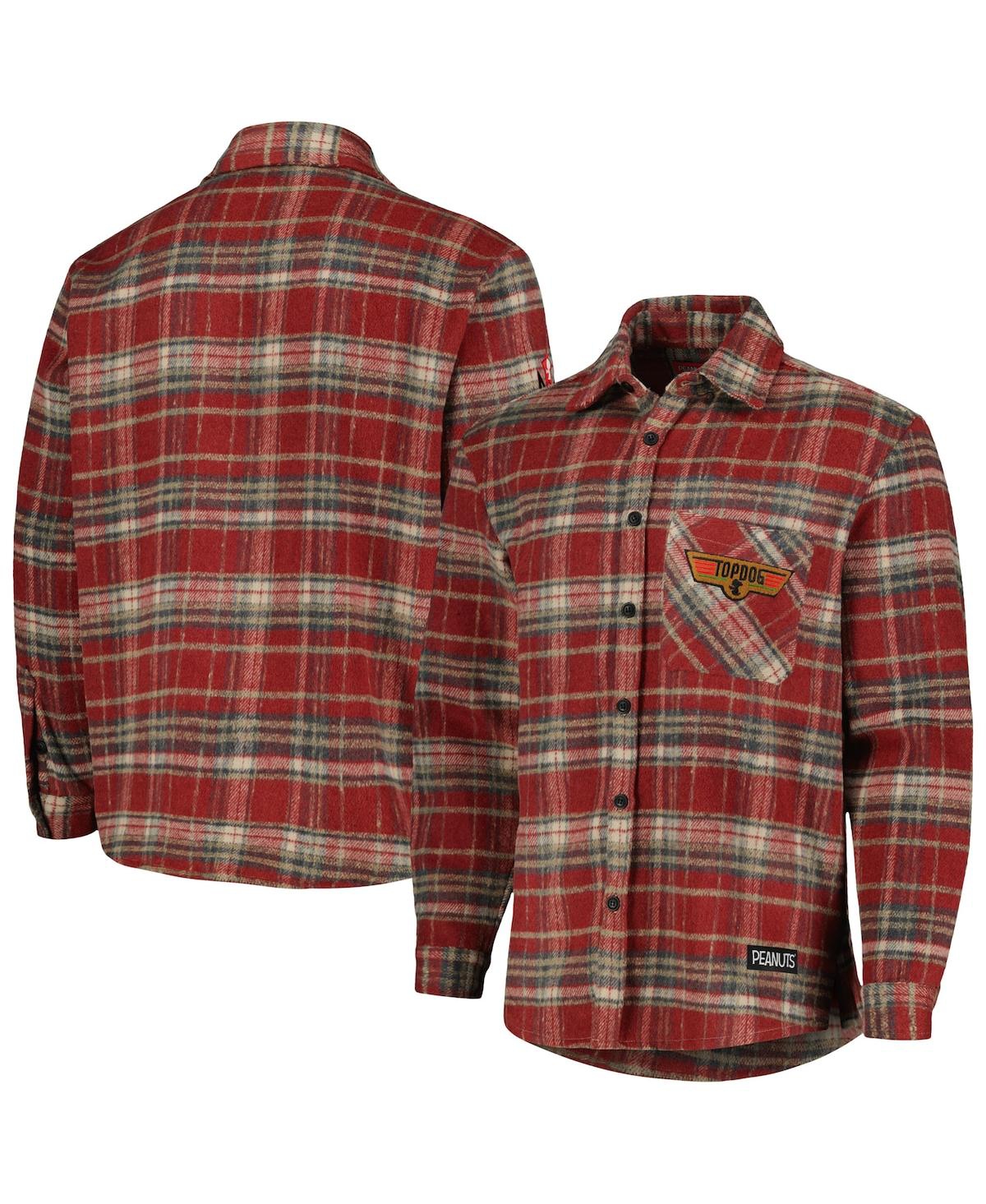 Click here for Freeze Max Mens Snoopy Wine Peanuts Top Dog Flanne... prices