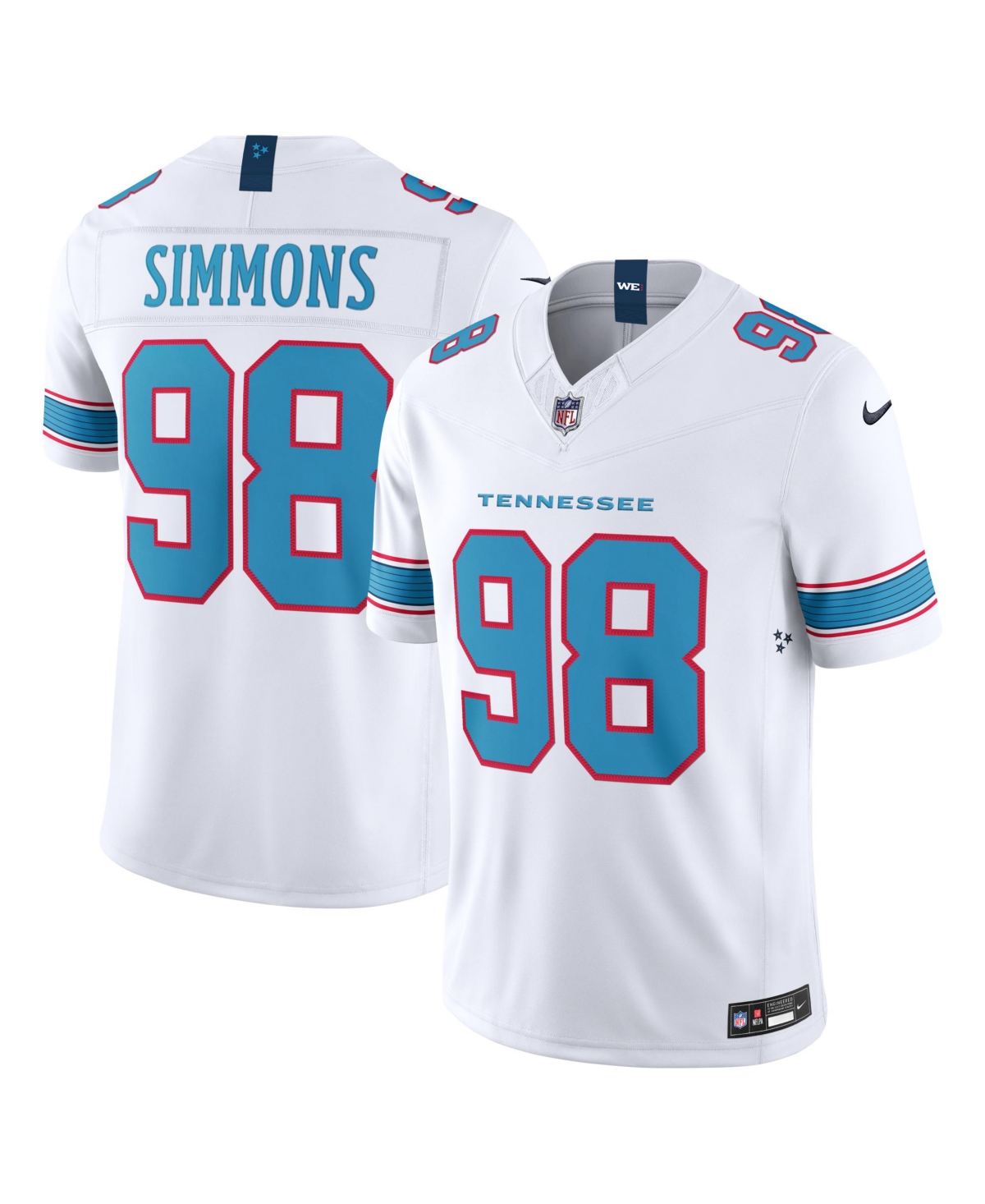 Click here for Nike Mens Jeffery Simmons White Tennessee Titans V... prices