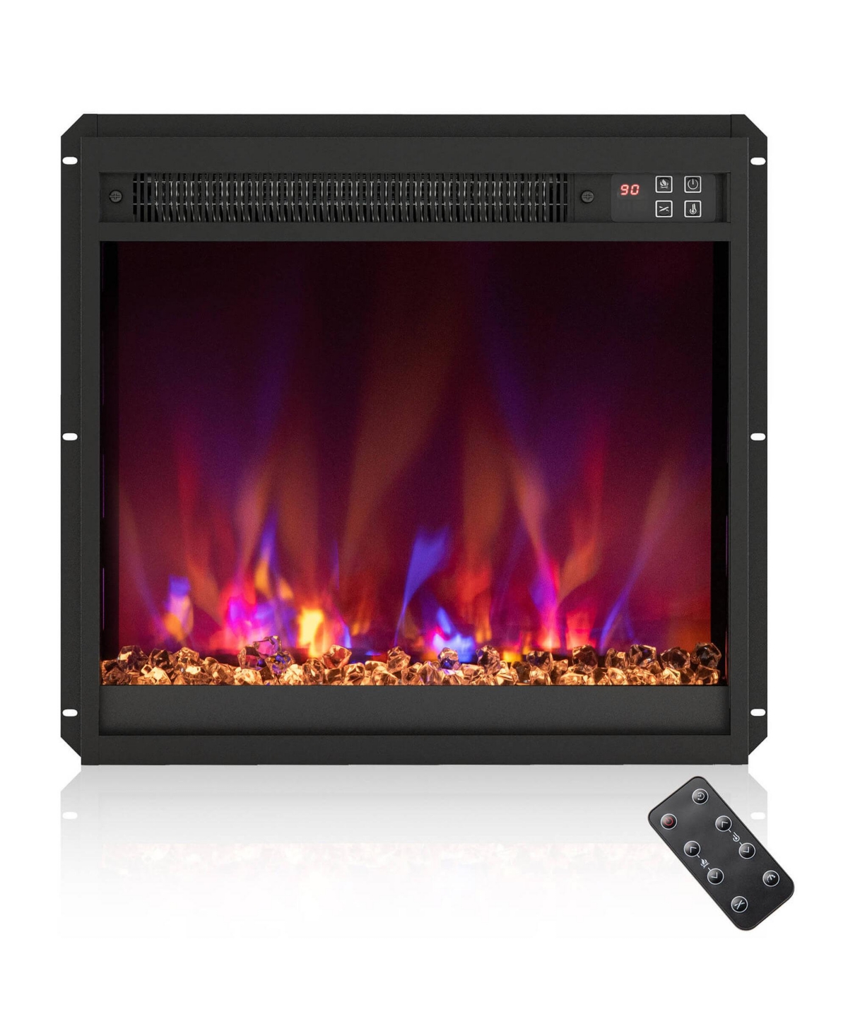 Click here for Costway 18 Electric Fireplace Insert Recessed 1500... prices