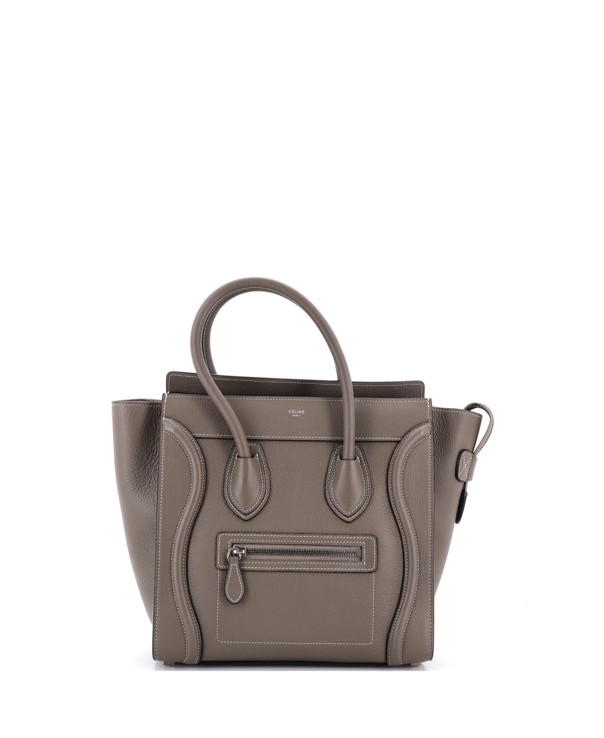 Click here for Pre-Owned Celine Micro Luggage Bag Grainy Leather... prices