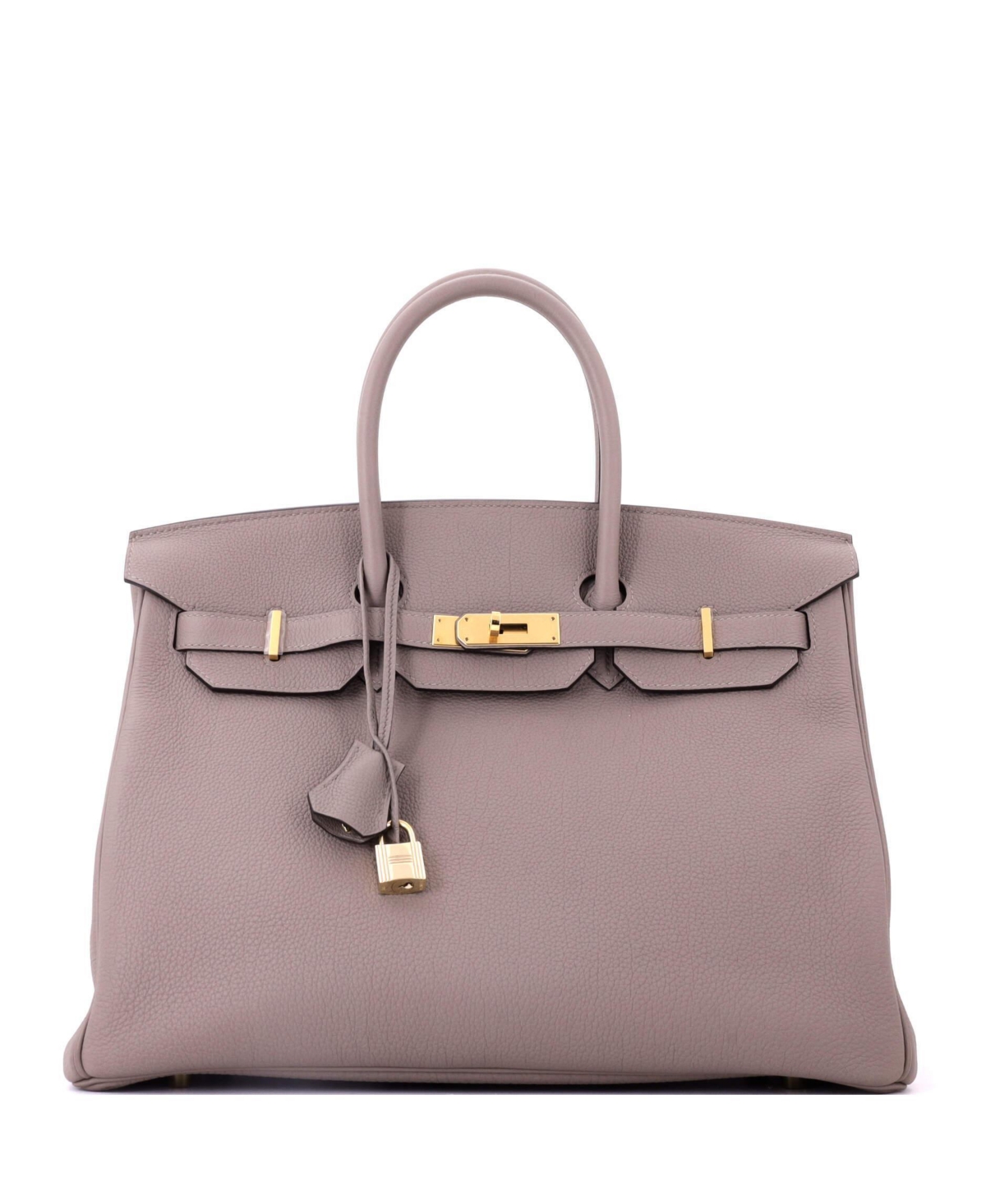 Click here for Pre-Owned HERMES Birkin 35 Handbag Grey Togo with... prices