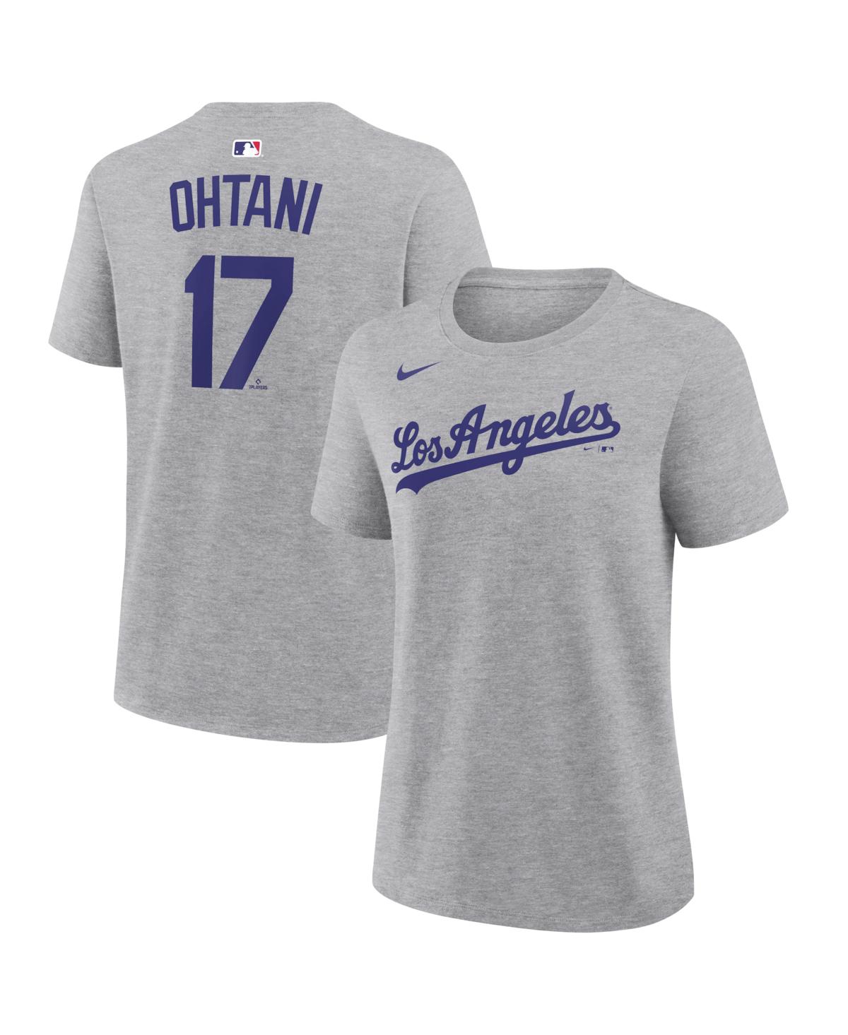 Click here for Nike Womens Shohei Ohtani Heather Gray Los Angeles... prices
