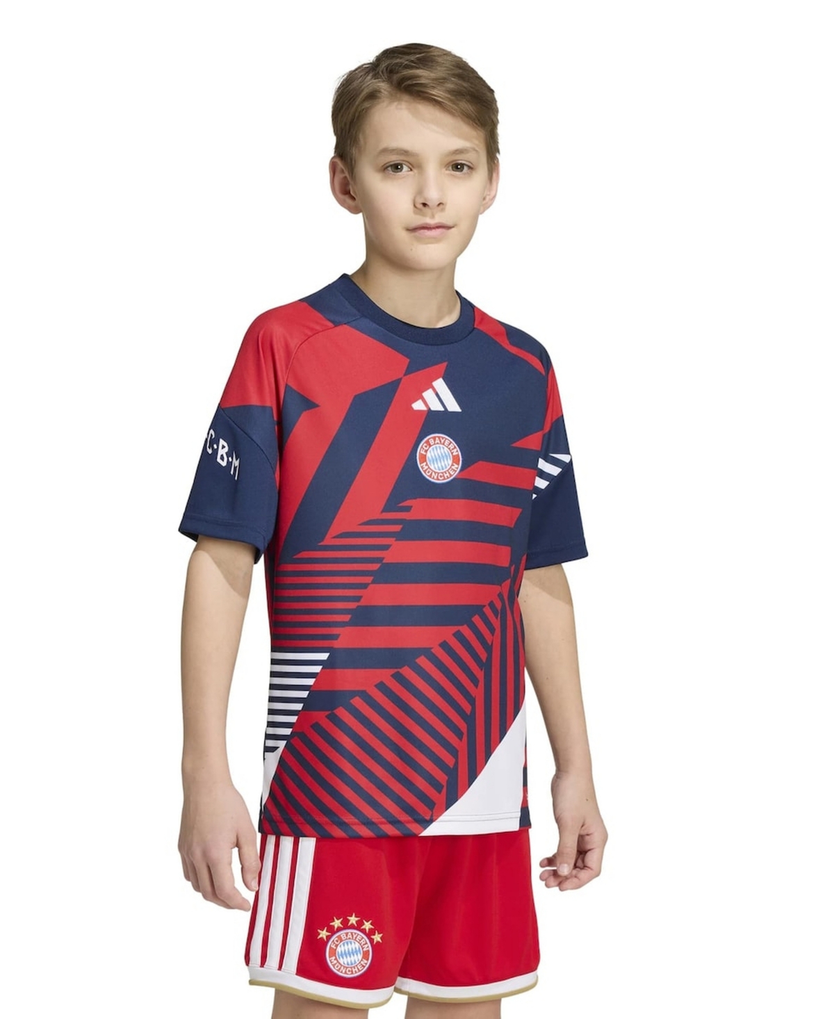 Click here for Adidas Big Boys and Girls Blue/Red Bayern Munich 2... prices