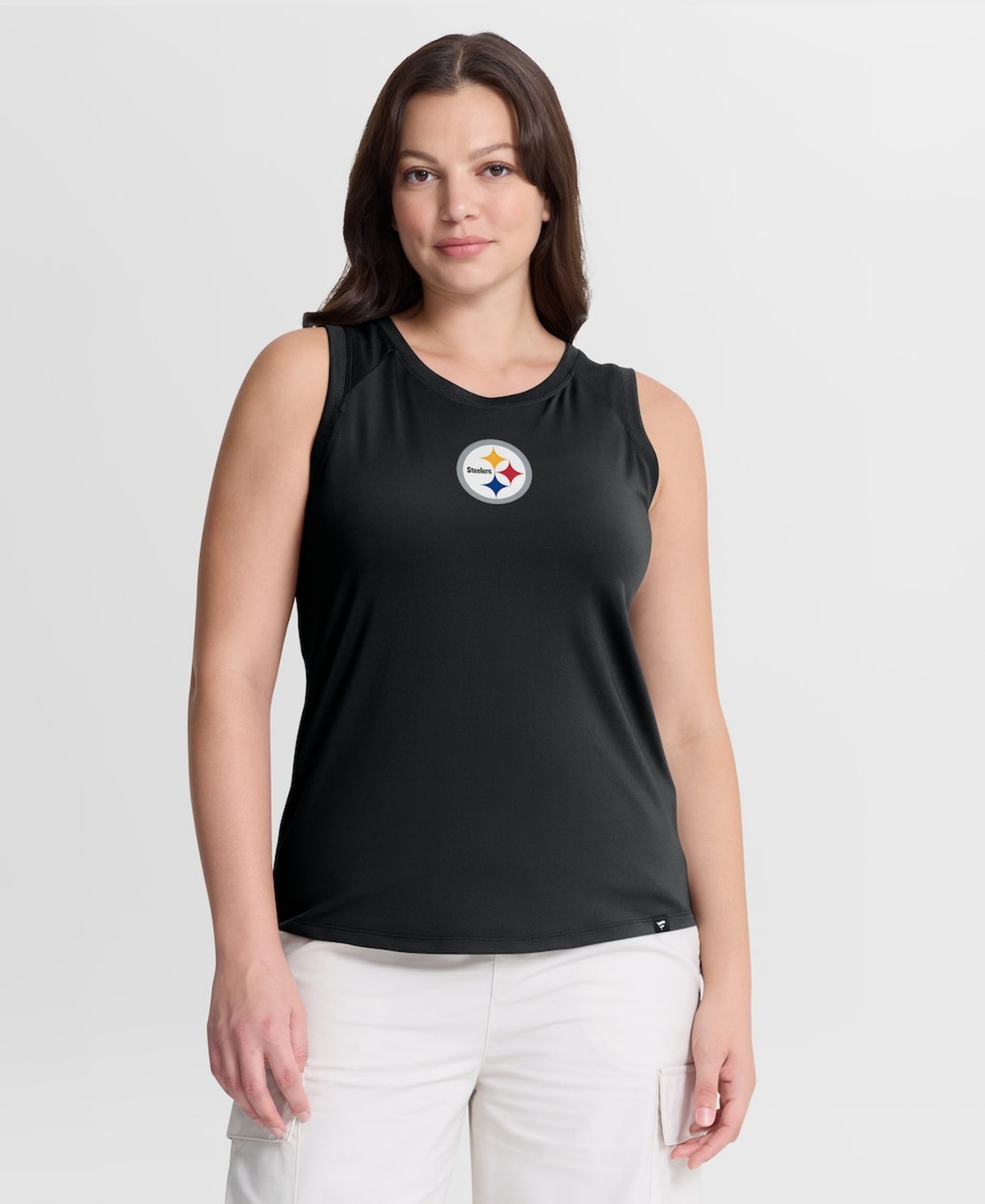 Click here for Fanatics Womens Black Pittsburgh Steelers Draped M... prices