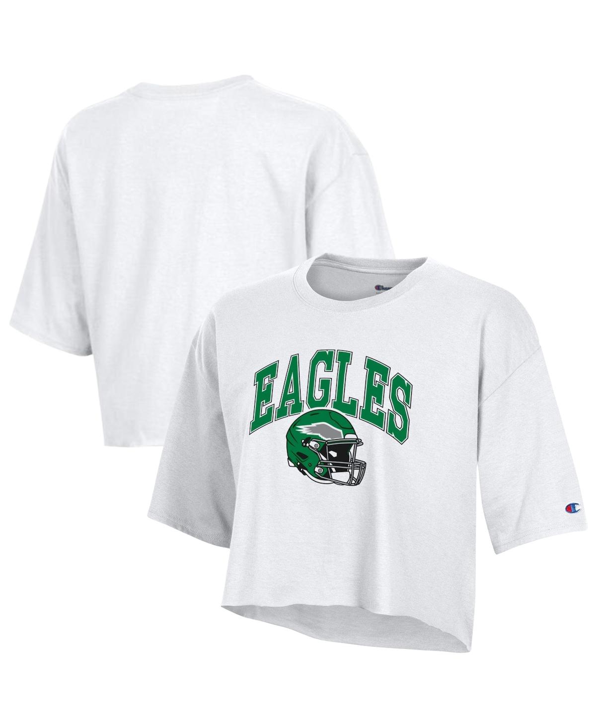 Click here for Champion Womens White Philadelphia Eagles Boyfrien... prices