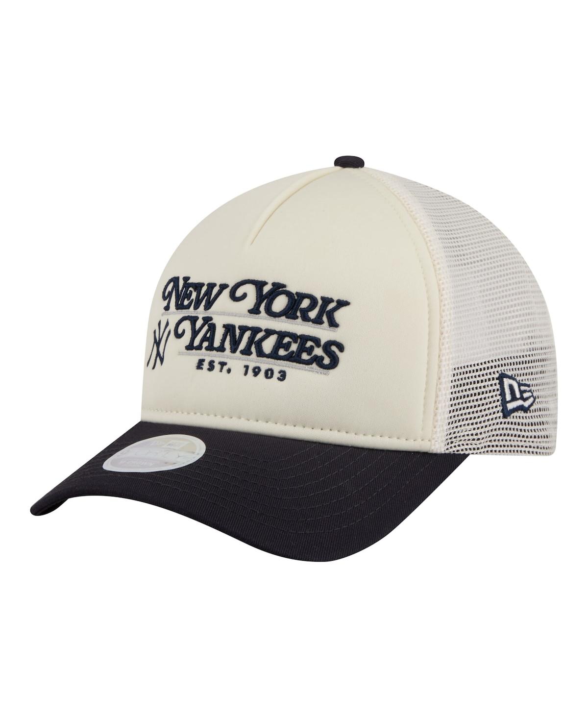 Click here for New Era Womens Light Beige/Navy New York Yankees R... prices
