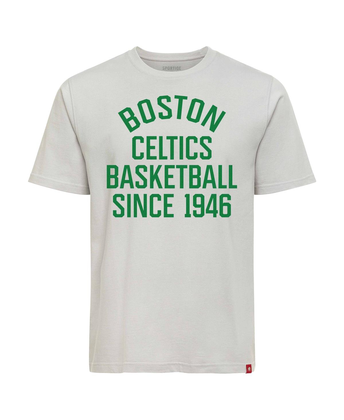 Click here for Sportiqe Mens and Womens Gray Boston Celtics Genui... prices