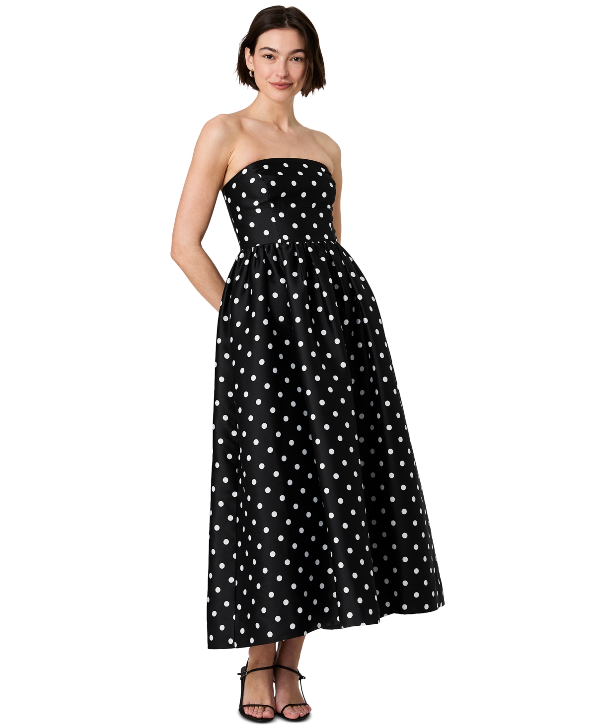 Click here for French Connection Womens Structured Taffeta Strapl... prices