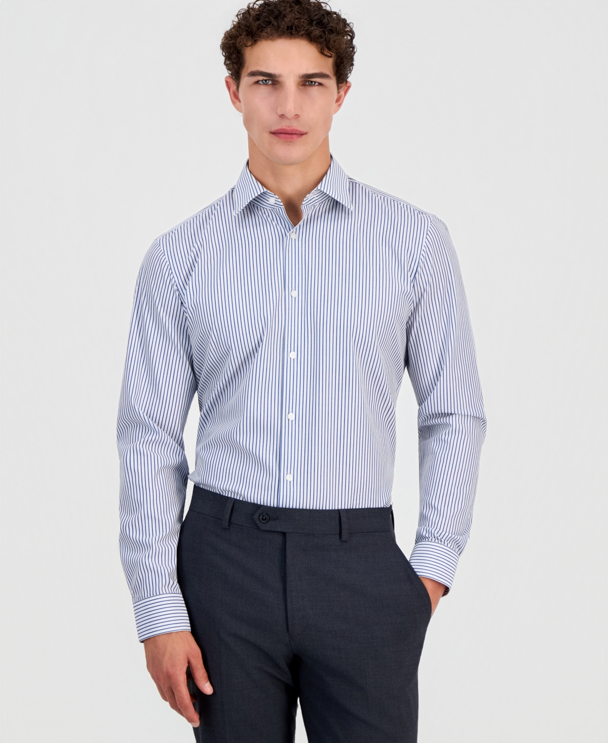 Click here for Hugo by Hugo Boss Mens Valerio Modern-Fit Dress Sh... prices