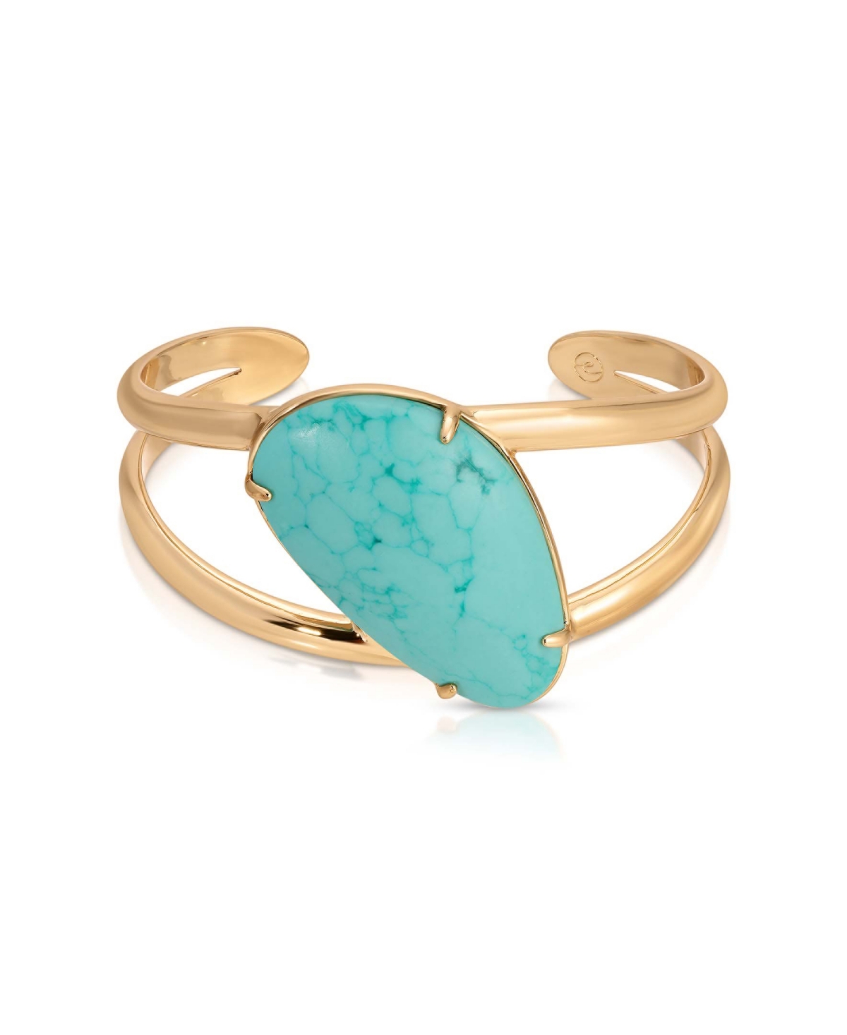 Click here for Ettika Gold-Plated Desert Tide Cuff Bracelet - Tur... prices