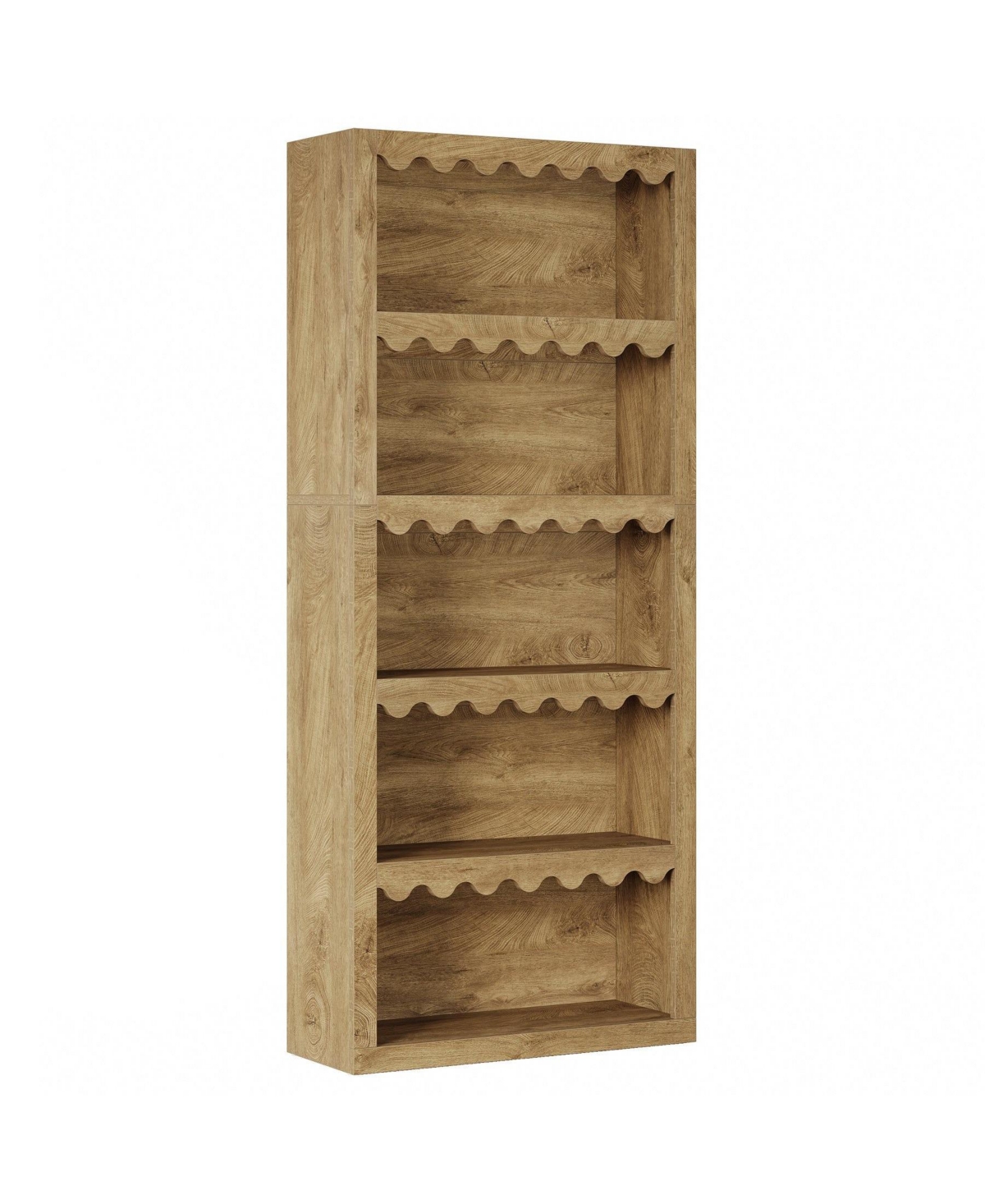 Click here for Slickblue 5-Tier Modern Bookcase with Decorative S... prices