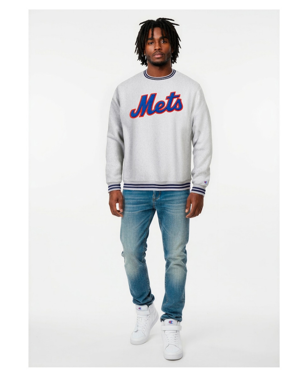 Click here for Champion Mens Heather Gray New York Mets Reverse W... prices