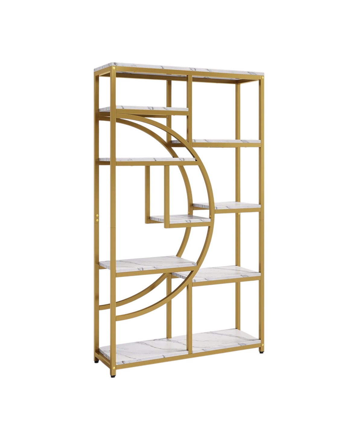 Click here for Slickblue Modern Etagere Bookshelf with 9 Open She... prices
