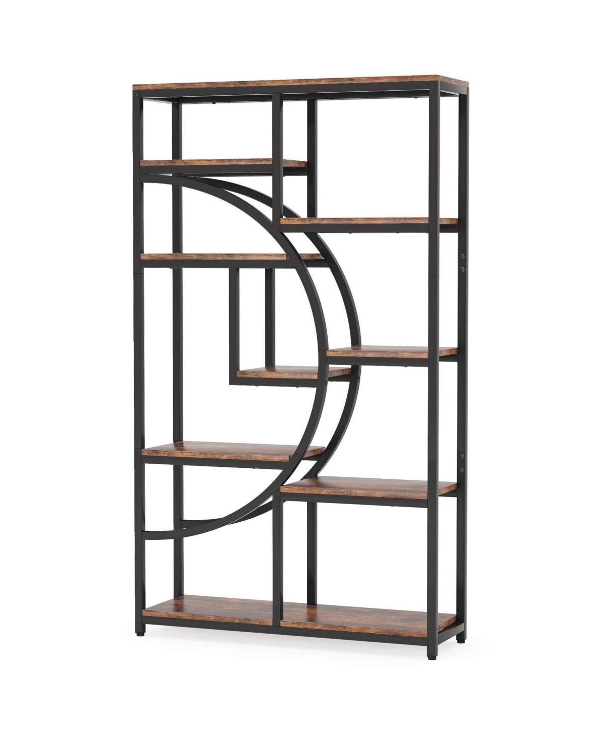 Click here for Slickblue Modern Etagere Bookshelf with 9 Open She... prices