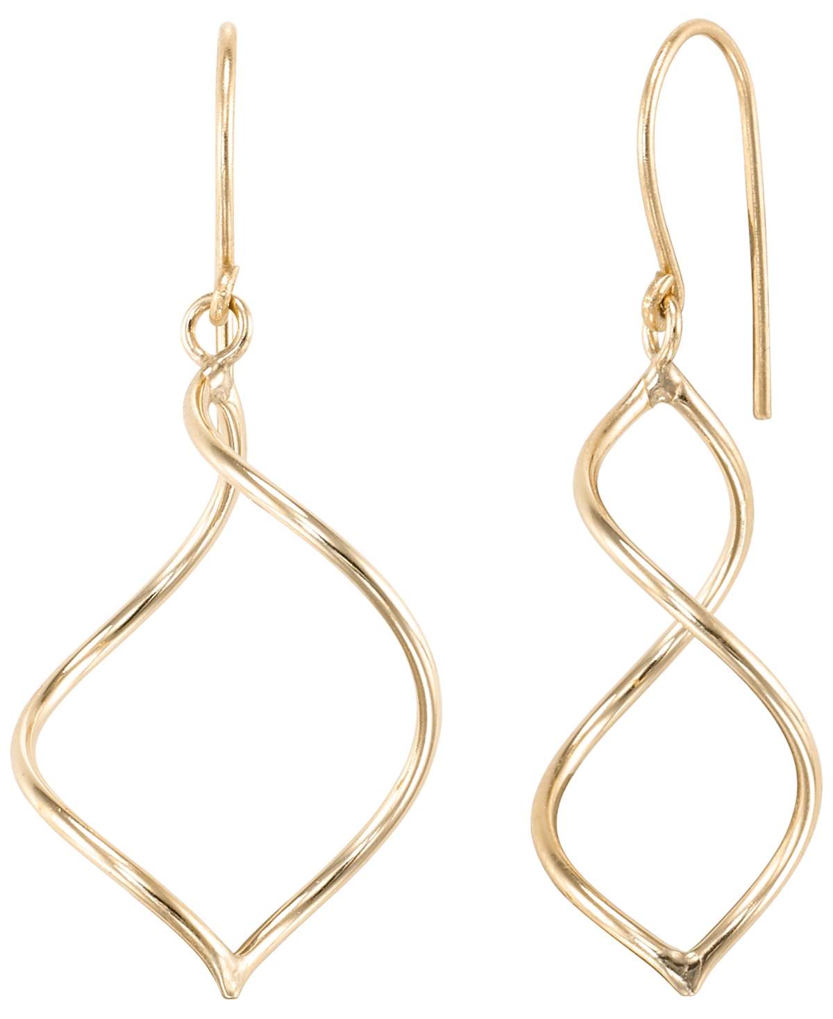 Click here for Italian Gold Open Work Marquise High Polished Drop... prices