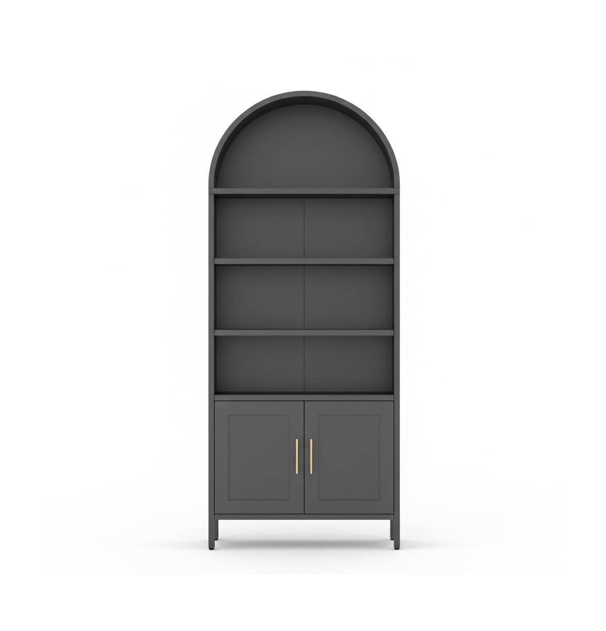 Click here for gaomon 73-Inch-Tall Metal Arched Bookshelf  5 Tier... prices