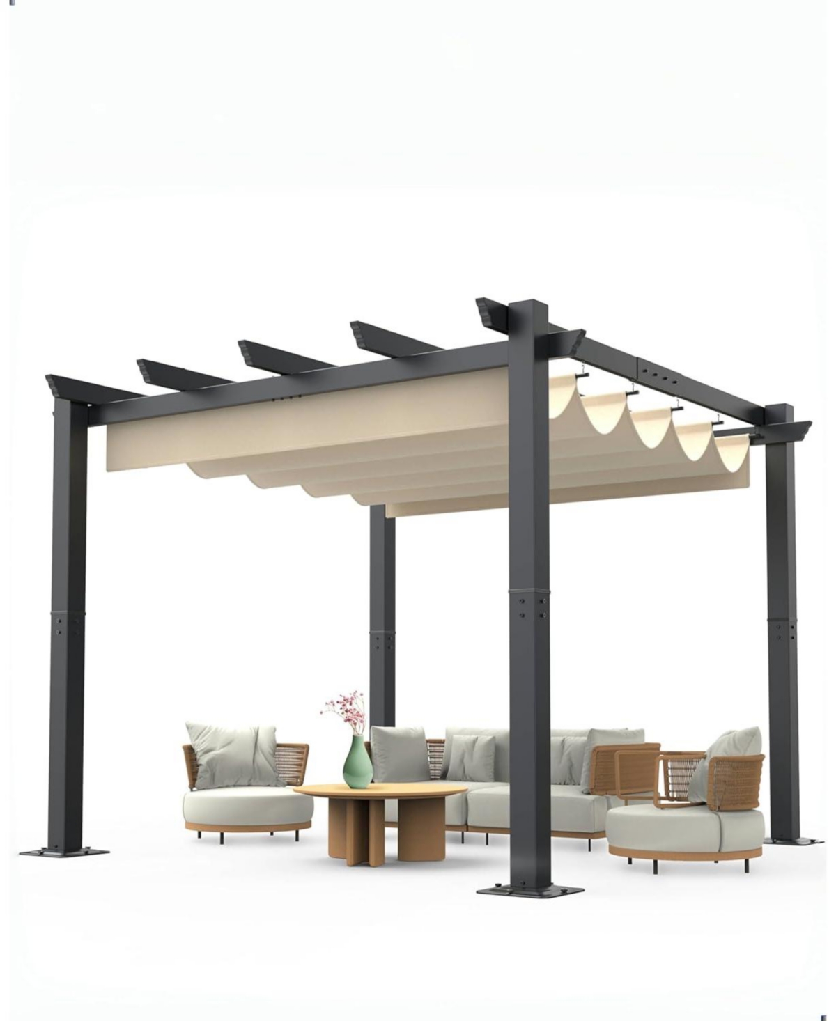 Click here for gaomon Outdoor Pergola  Aluminum Pergola with Upgr... prices
