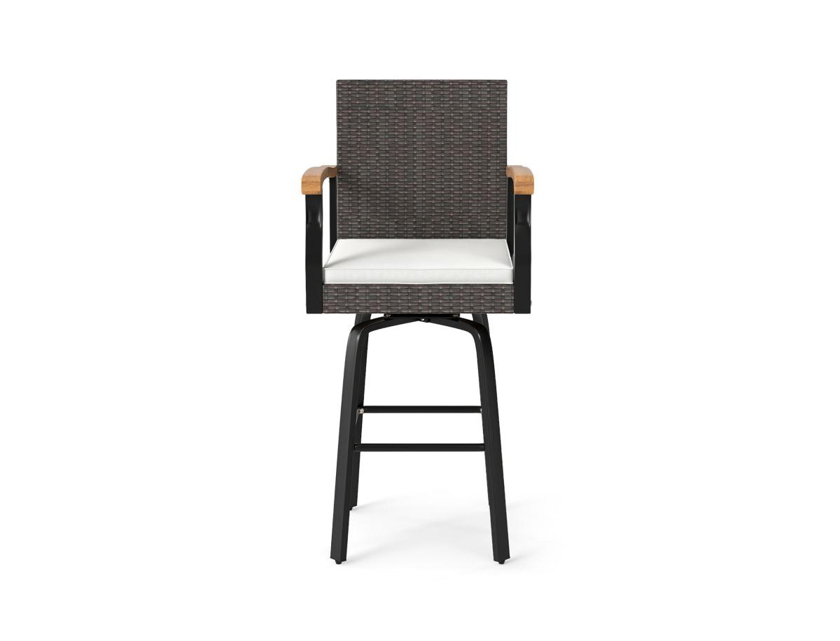 Click here for Mondawe Outdoor 360 Degree Swivel Bar Stool with C... prices