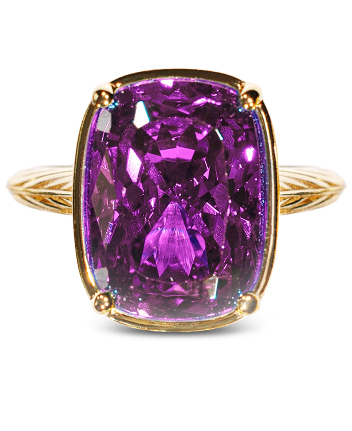 Click here for Sterling Forever Elongated Cushion Amethyst Cubic... prices