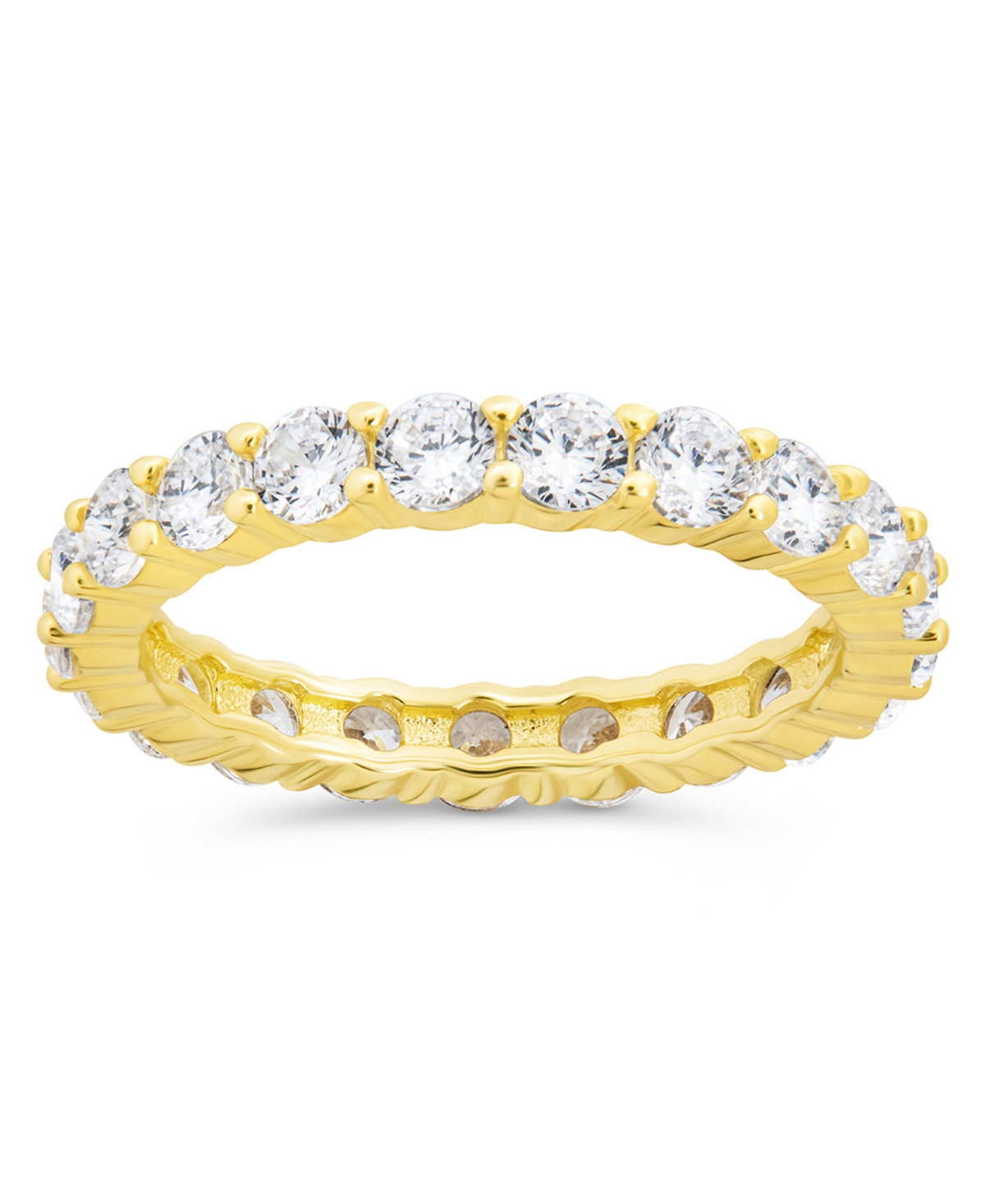 Click here for Sterling Forever Gracie Cubic Zirconia Eternity Ri... prices