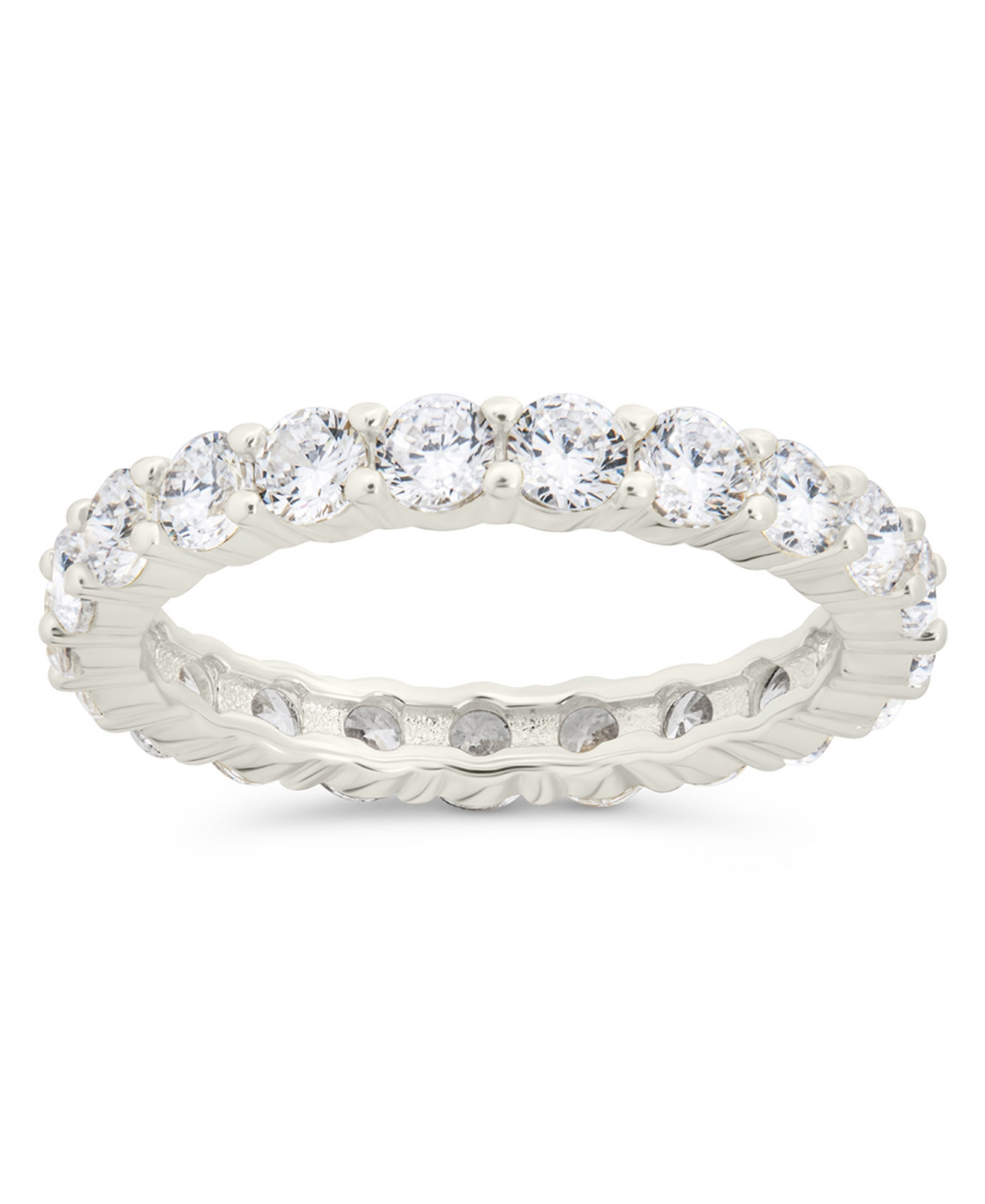 Click here for Sterling Forever Gracie Cubic Zirconia Eternity Ri... prices